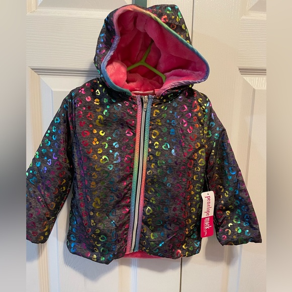 Penelope Mack | Jackets & Coats | New Rainbow Foil Cheetah Print Coat ...